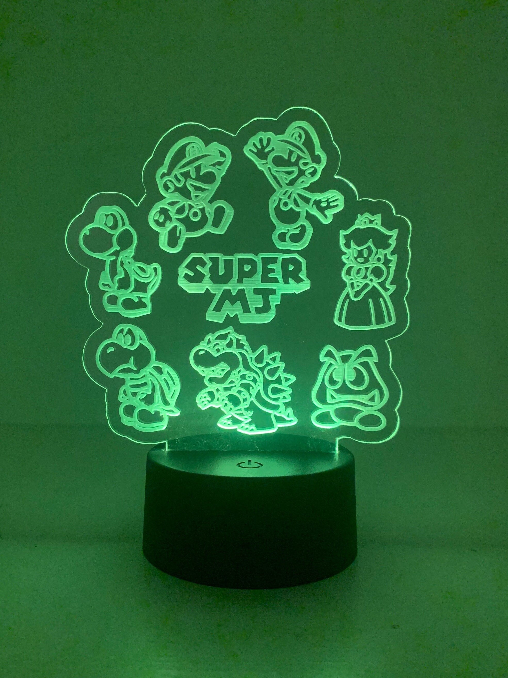 Super Mario LED Night Light Gift Super Mario Room Decor - Etsy