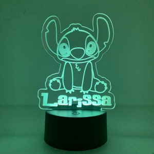 Lilo and Stitch LED Night Light, Stitch Room Decor, Lilo and Stitch ...