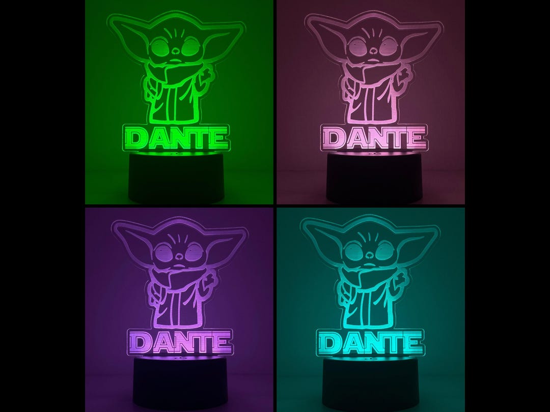 Baby Yoda LED Nightlight, Baby Yoda Room Decor, Baby Yoda Christmas ...