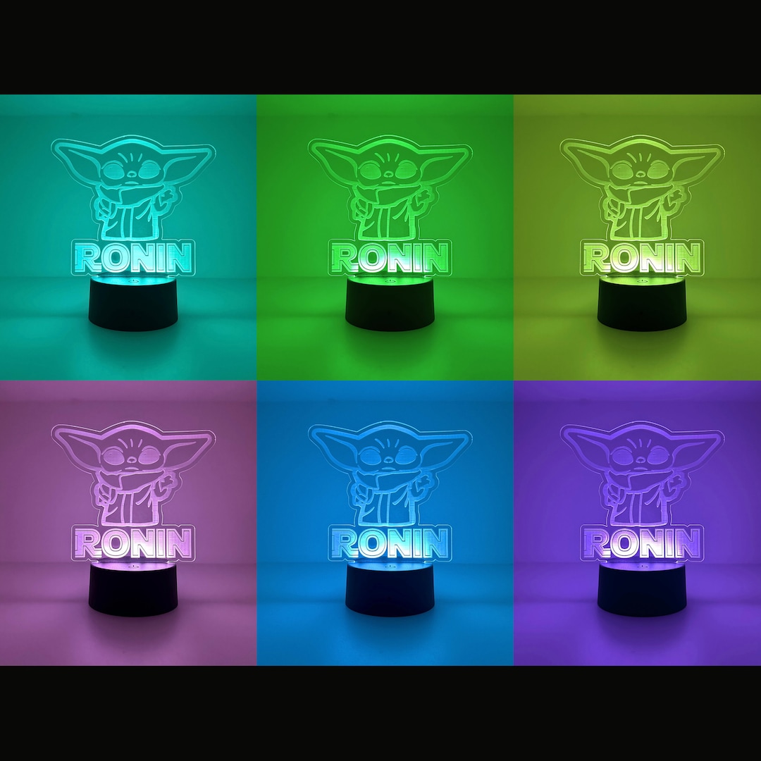 Baby Yoda LED Nightlight, Baby Yoda Room Decor, Baby Yoda Christmas ...