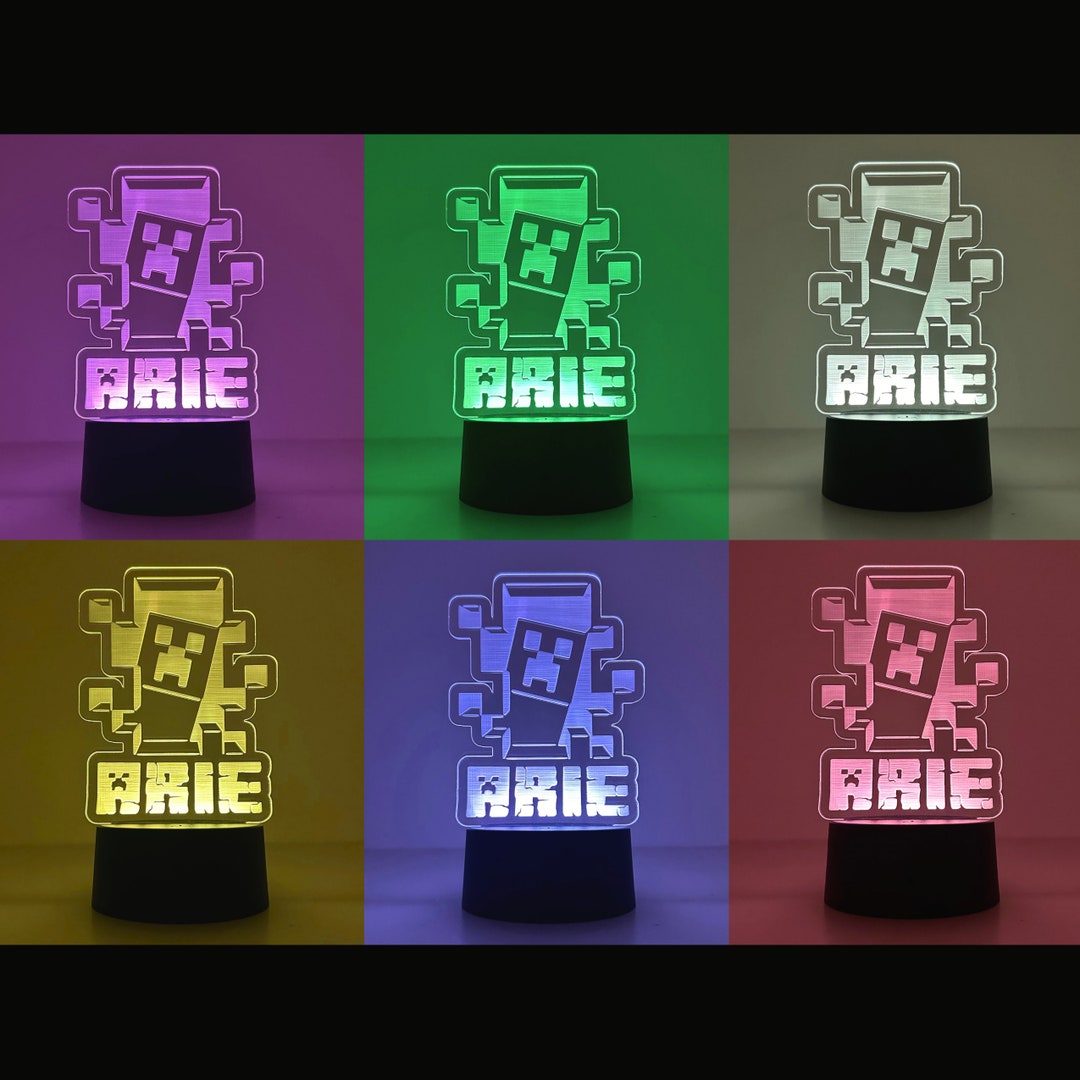 Minecraft LED Night Light Gift, Minecraft Birthday, Minecraft Room ...