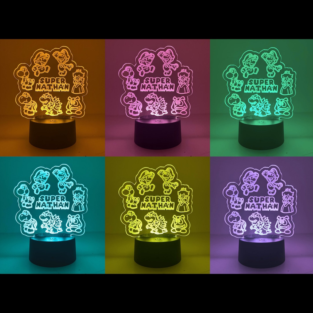 Super-mario LED Night Light Gift, Super-mario Room Decor, Super-mario ...
