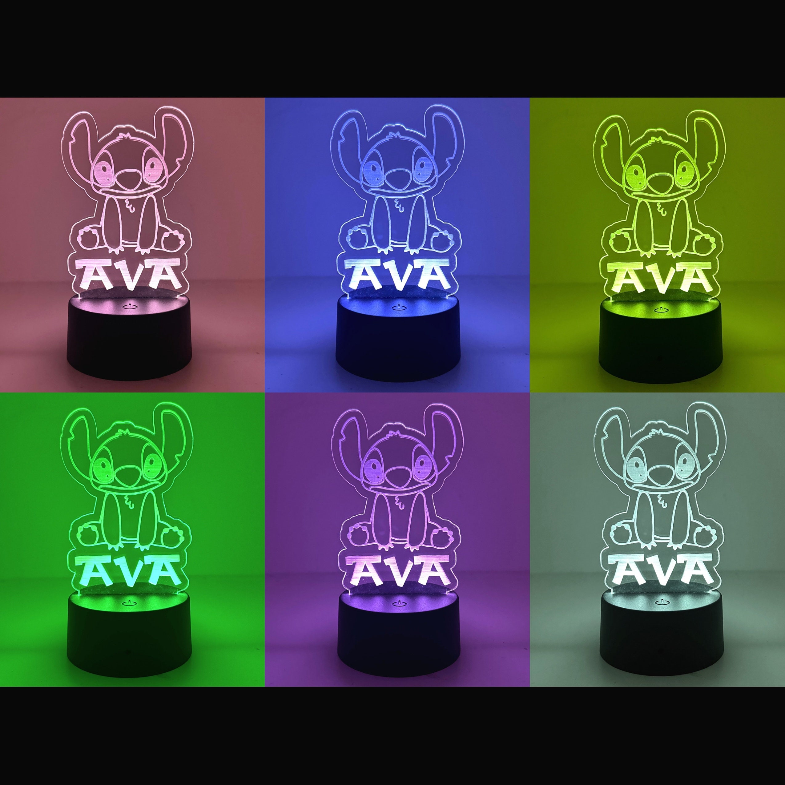 Lilo and Stitch LED Night Light, Stitch Room Decor, Lilo and Stitch ...