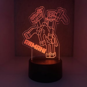 Minecraft LED Night Light Gift, Minecraft Birthday, Minecraft Room ...