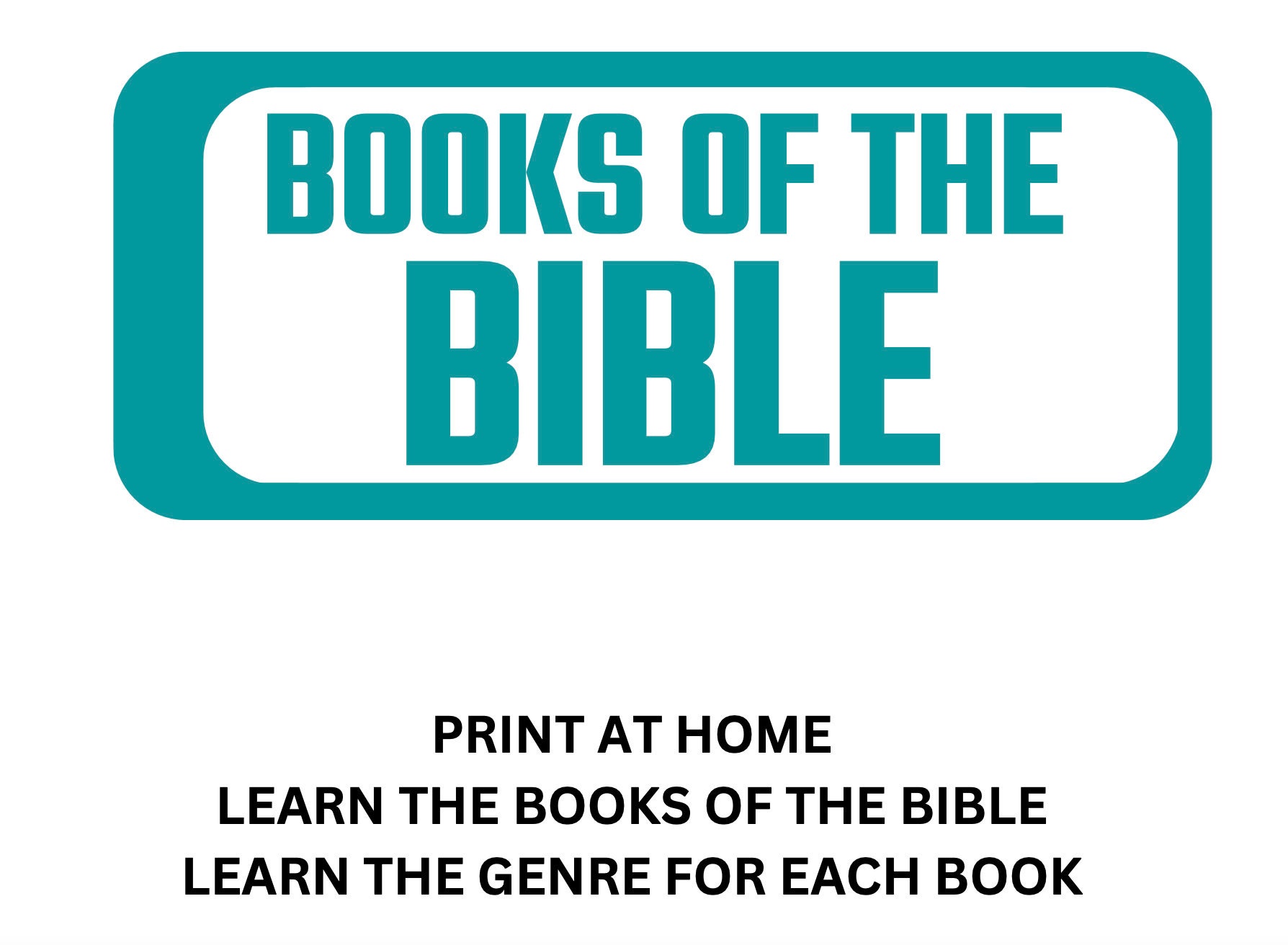 Books of the Bible Flashcard Download - Etsy