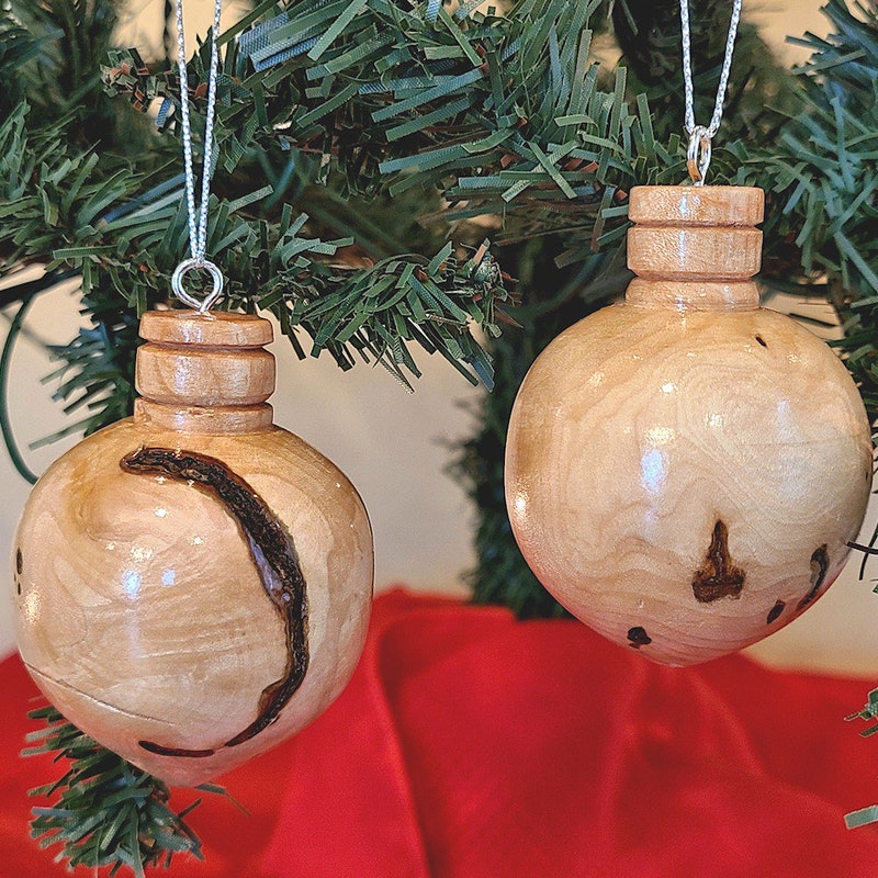 Wood Turned Ornament - Etsy