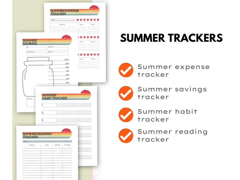 Teenage Summer Bucket List, Teen Summer Planner, Printable Bucket List ...