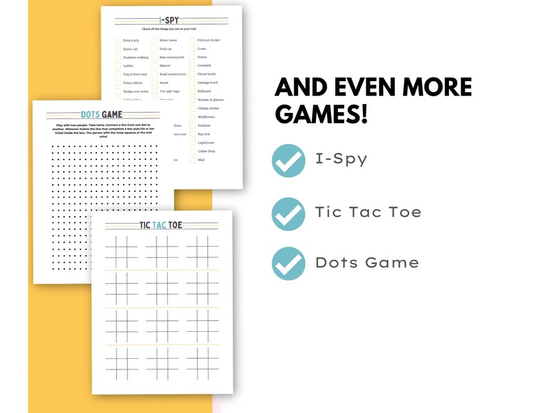 Road Trip Travel Journal and Games for Teens | Printable Travel Journal ...