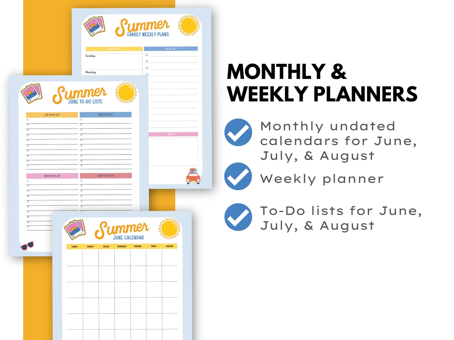 Summer Family Bucket List, Printable Bucket List, Summer Bucket List ...