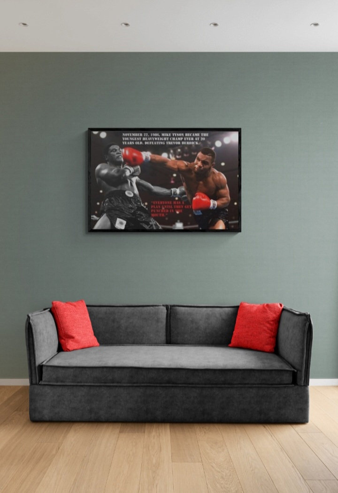 Mike Tyson Young Boxing Champ Matte Canvas Boxing in the 80s in the 90s ...