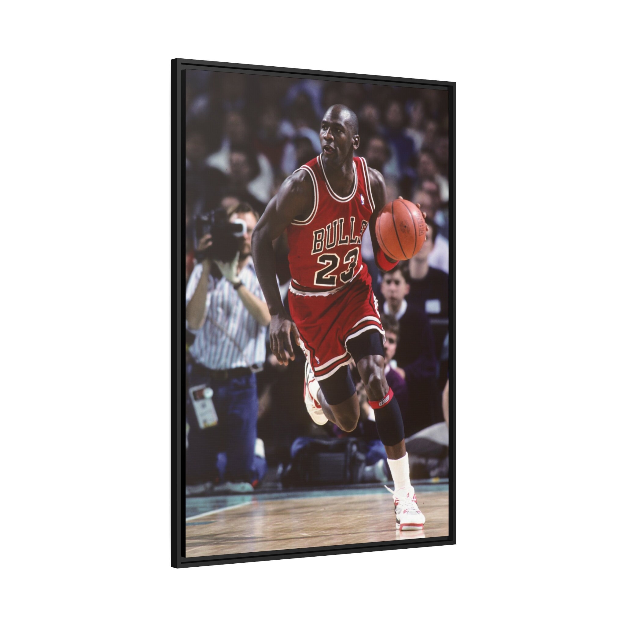 Michael Jordan Air Jordan Matte Canvas Black Frame - Etsy