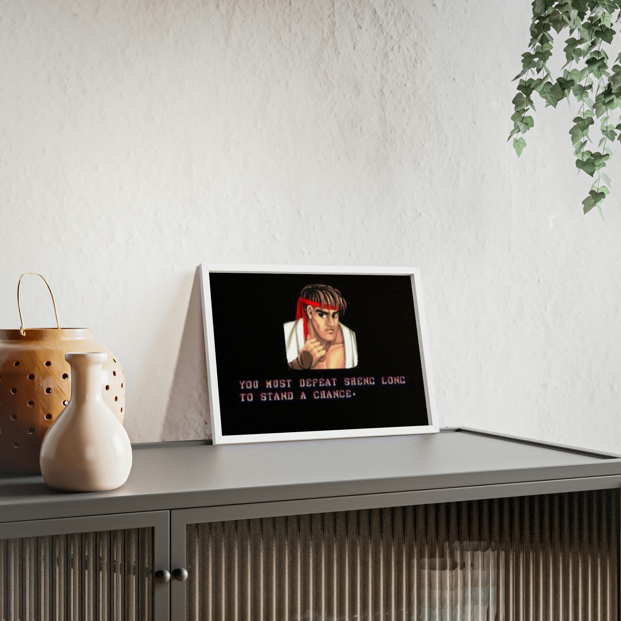 Ryu Fgc Merch Fighting Games Posters With Wooden Frame Hardcore Gamers ...