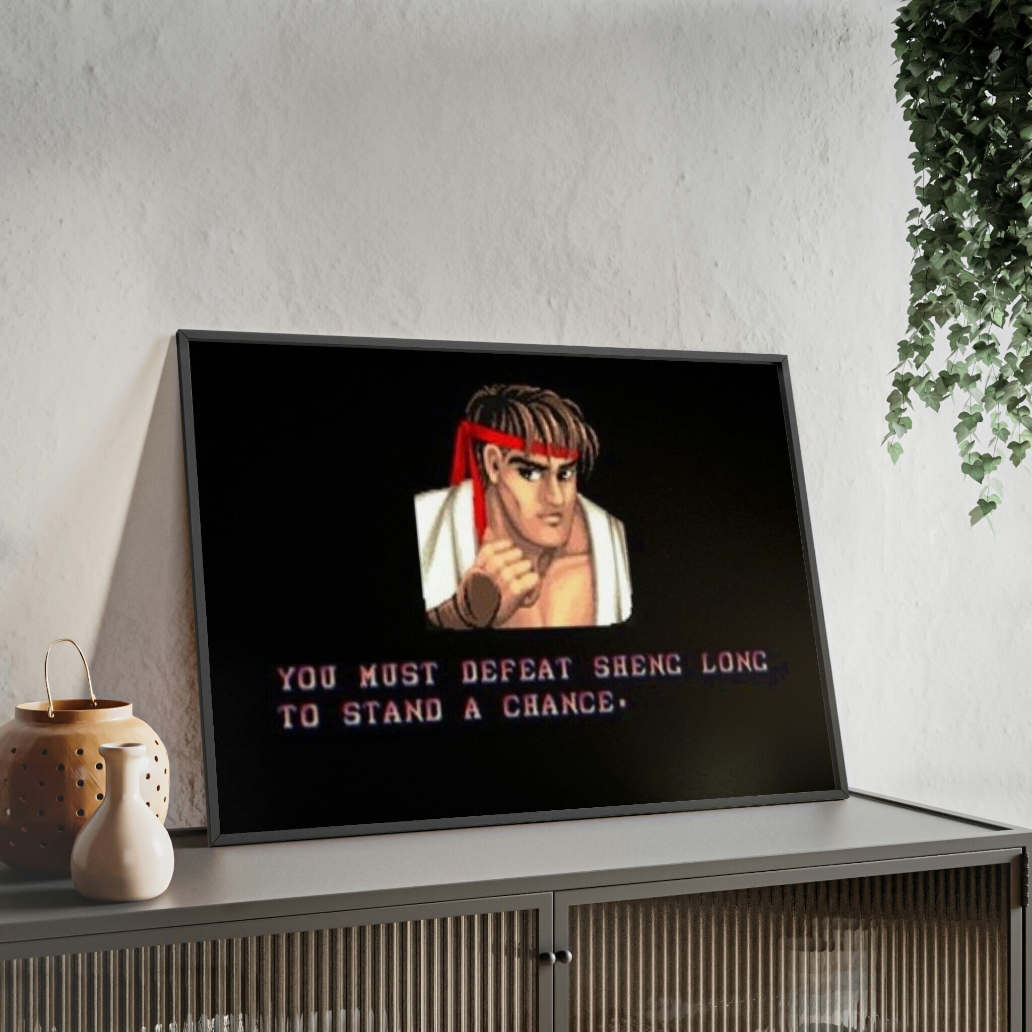 Ryu Fgc Merch Fighting Games Posters With Wooden Frame Hardcore Gamers ...