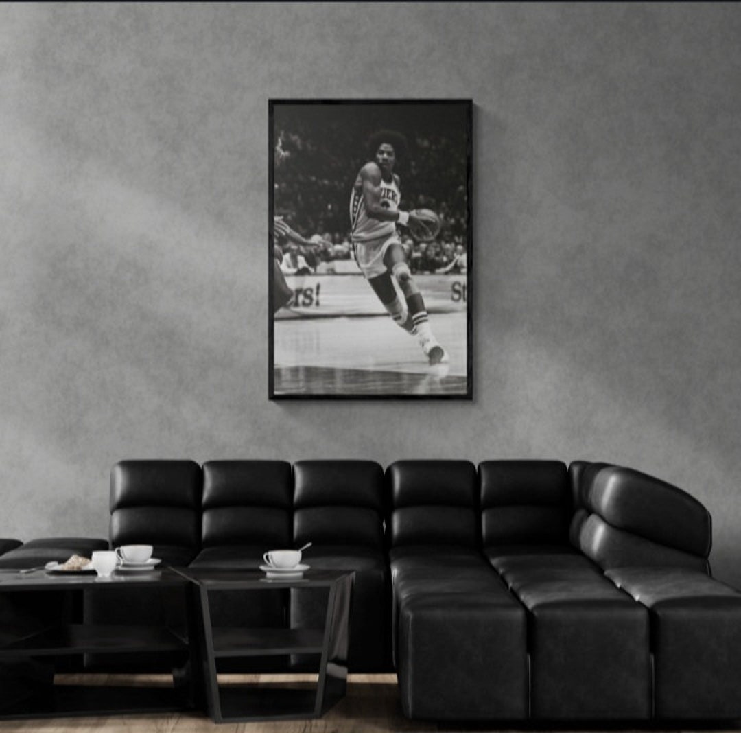 Dr J Julius Erving Nba Basketball Photo Print Canvas Nba Legend ...