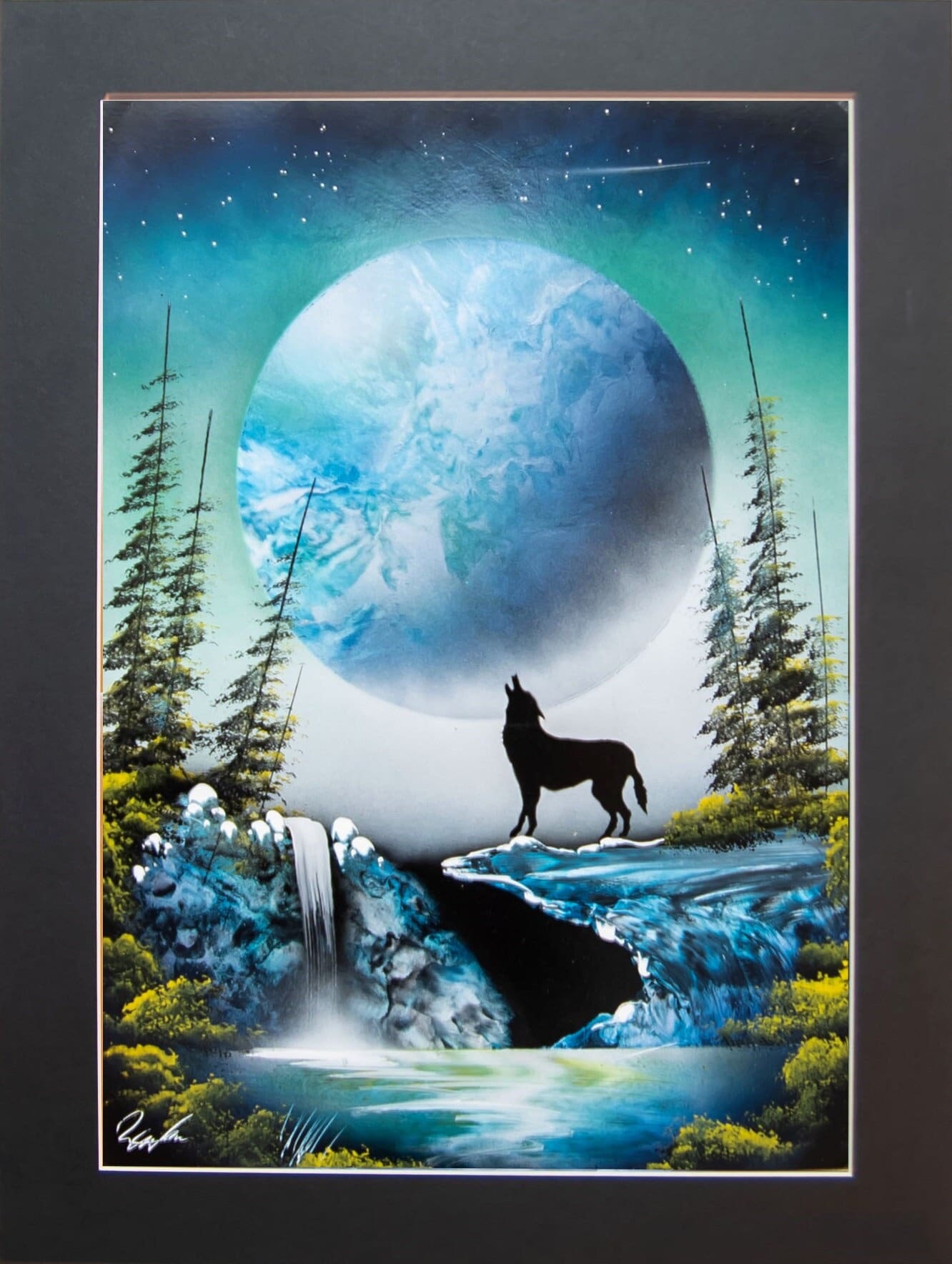 Wolf Spray Paint Stencil