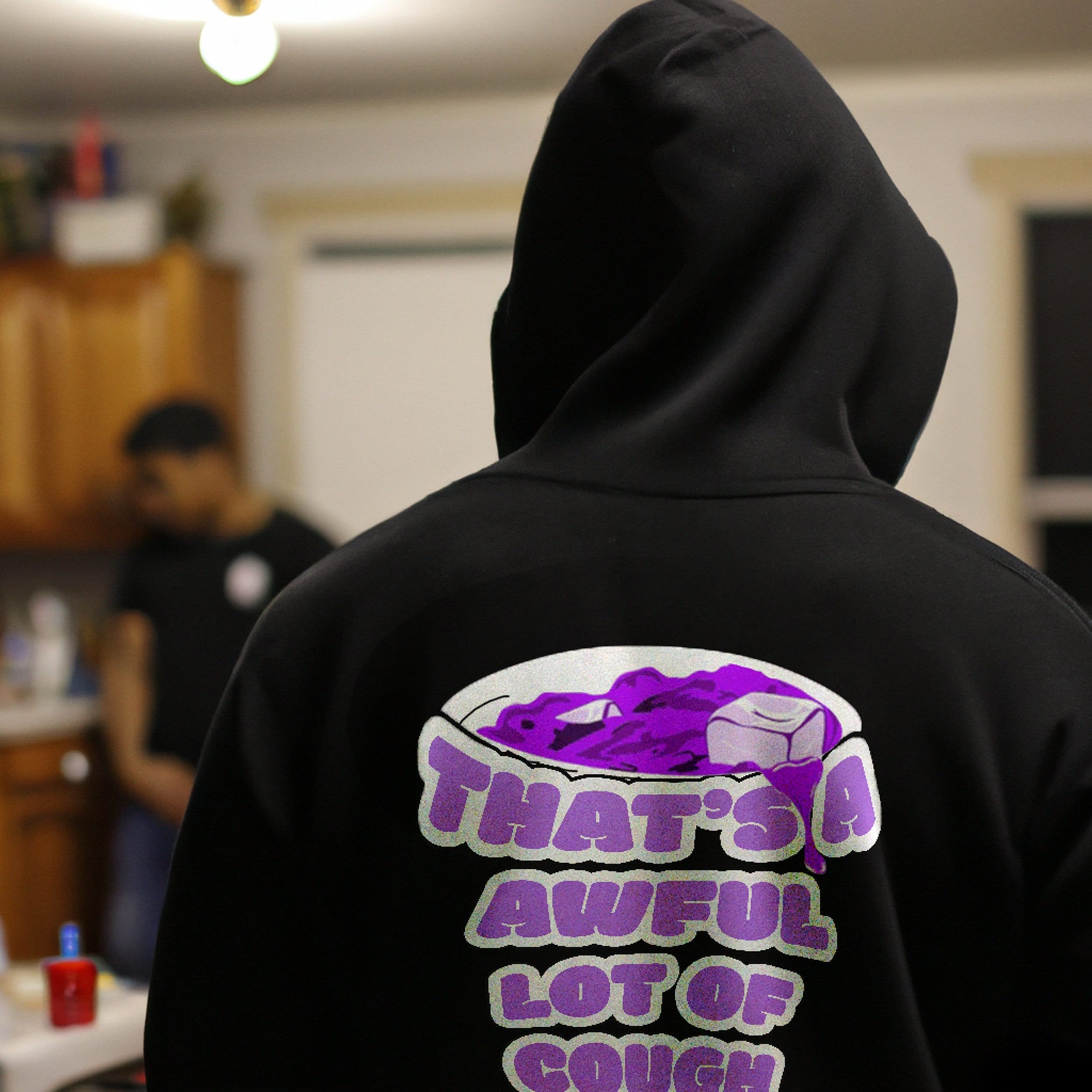 Thats A Awful Lot Of Cough Syrup Heavy Blend Printed Hooded Sweatshirt Etsy