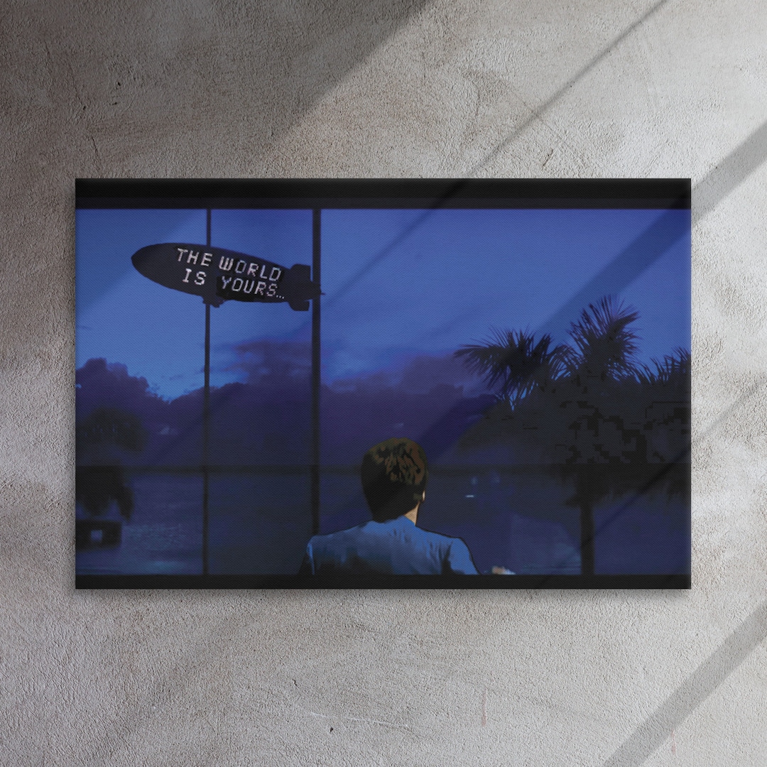 Scarface the World is Yours Canvas Wall Poster 36 X 24in - Etsy