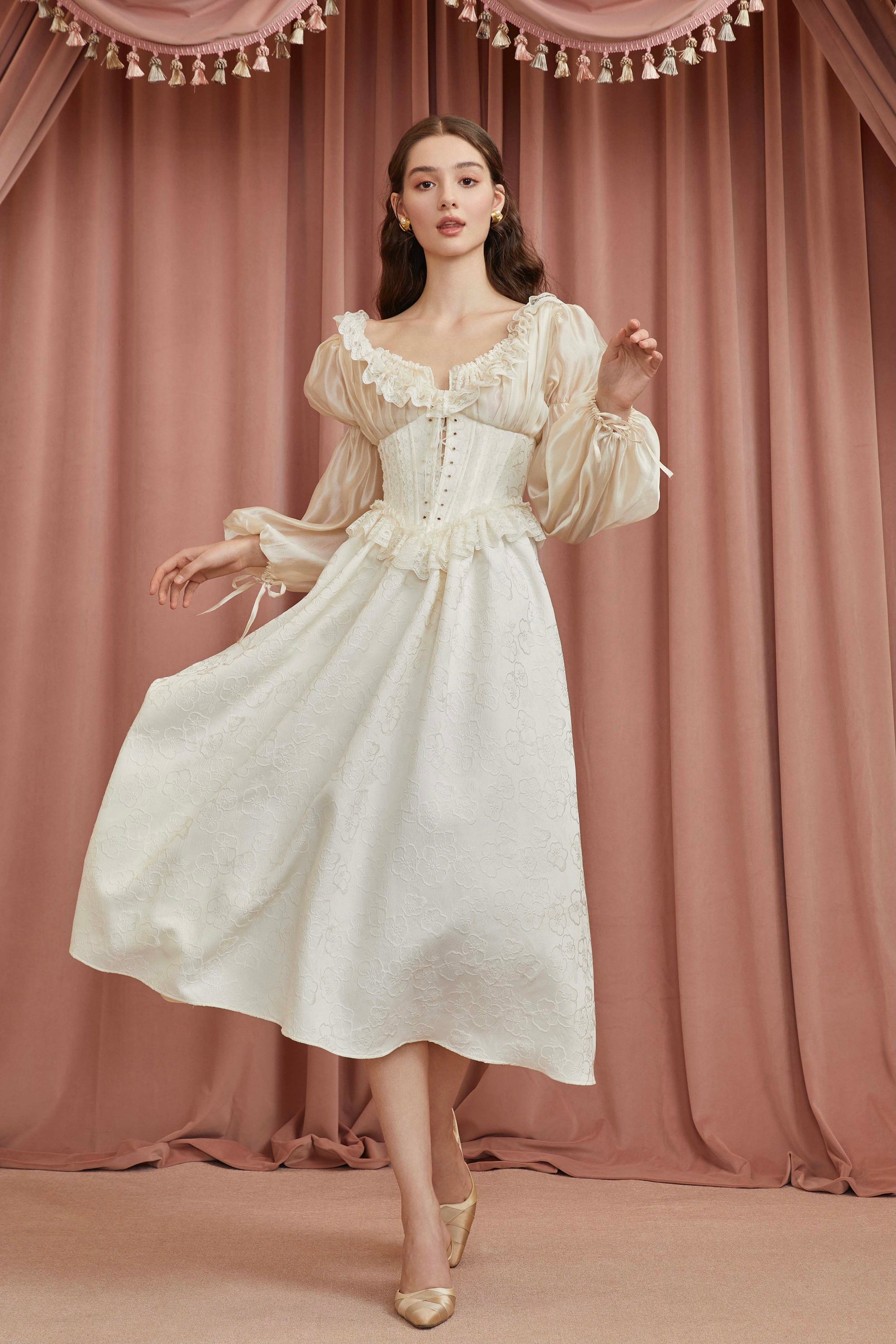 Bridgerton Cottagecore Dress Corset Dress Milkmaid Dress - Etsy UK