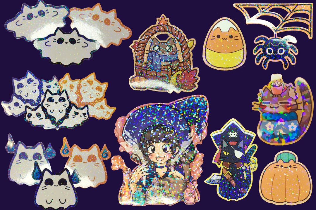 Spooky Die Cut Stickers | Laptop, Water Bottle Stickers - Etsy