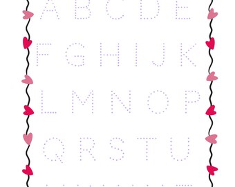 Valentine's Day Tracing Worksheet! - Etsy