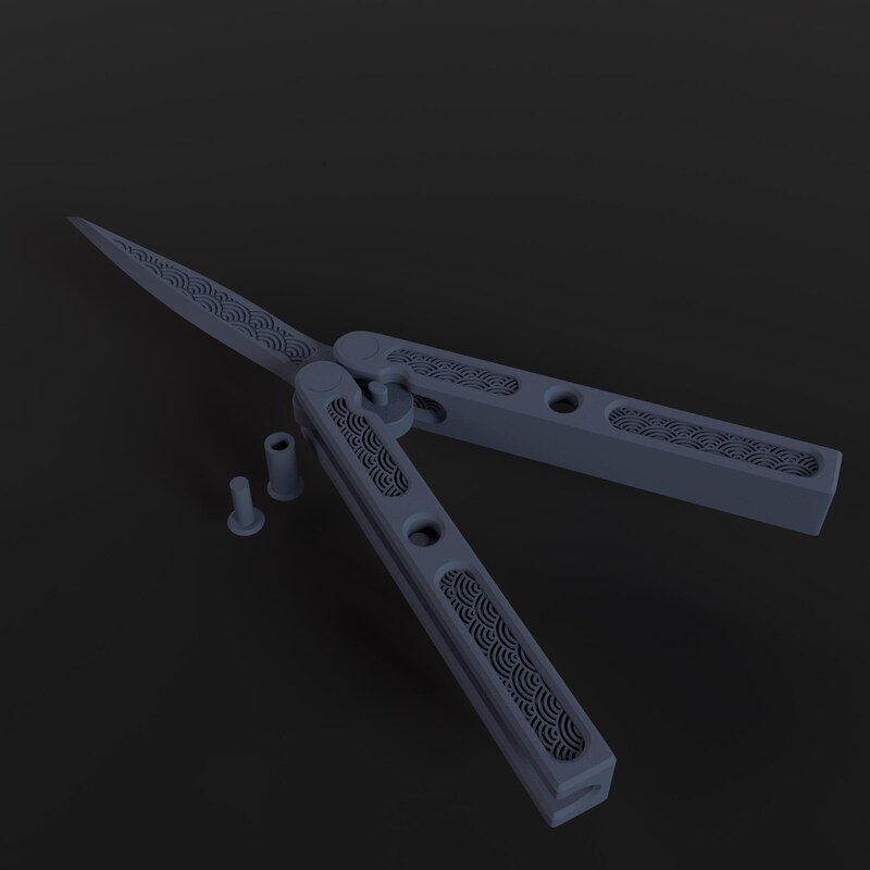 Fidget Toy Butterfly Knife - Etsy