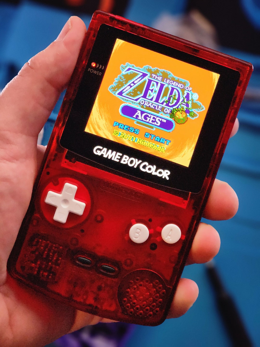Custom Game Boy Color W/ Backlit Funnyplaying IPS Q5 Display - Etsy