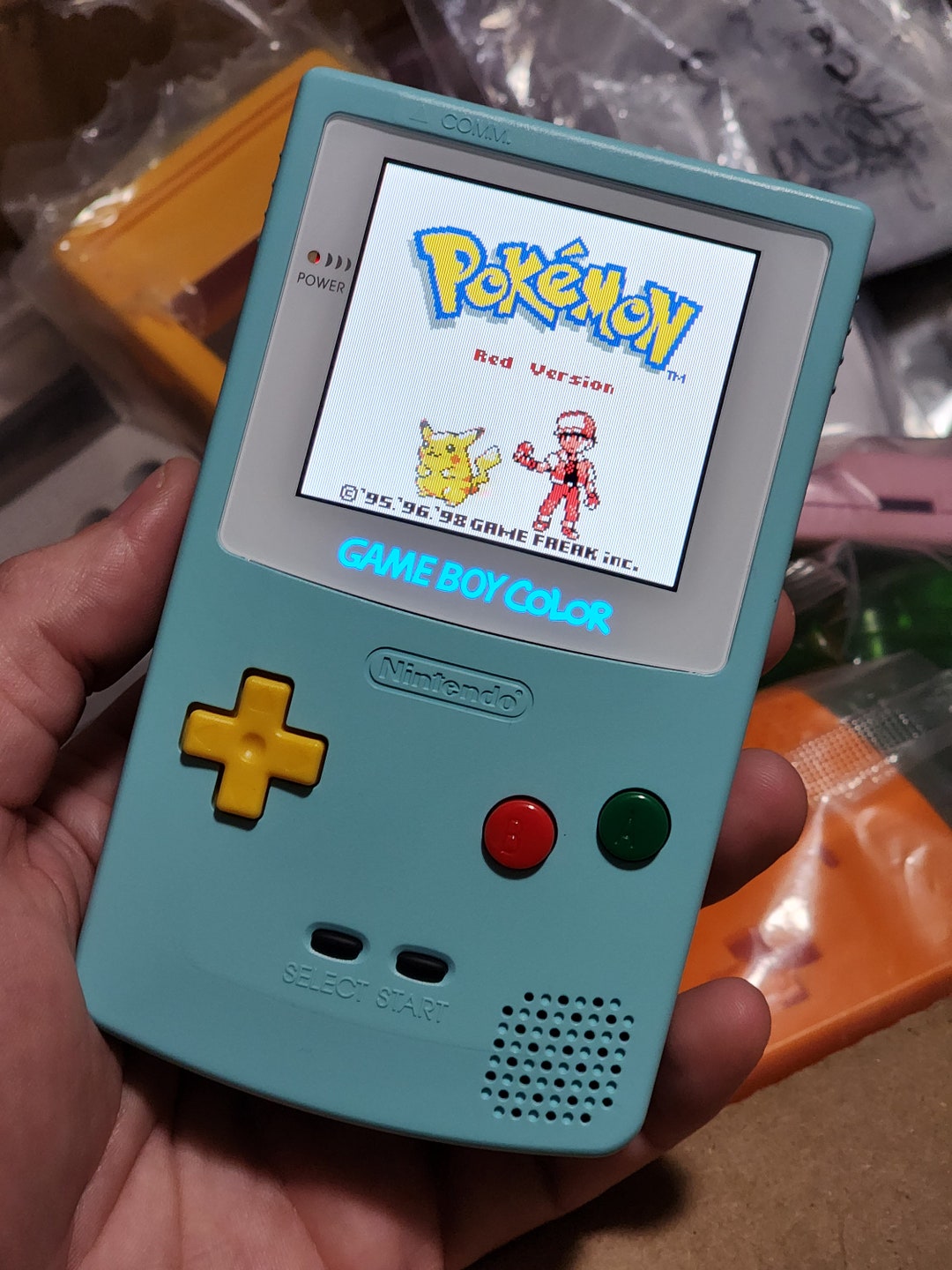 Custom Game Boy Color W/ Backlit Funnyplaying IPS Q5 Display - Etsy