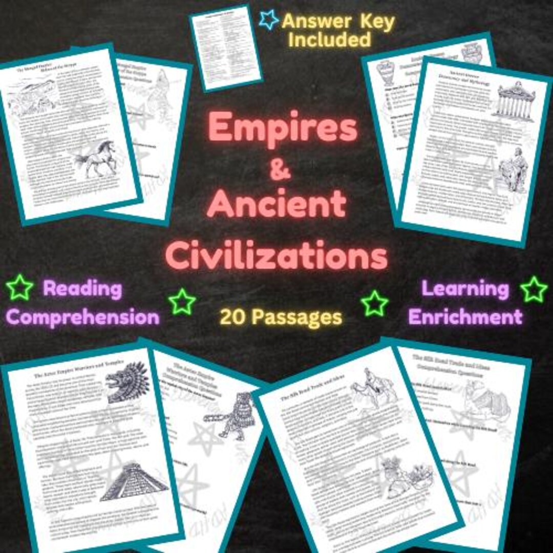 Ancient Civilizations Reading Comprehension - 4th-5th Grade (PDF ...