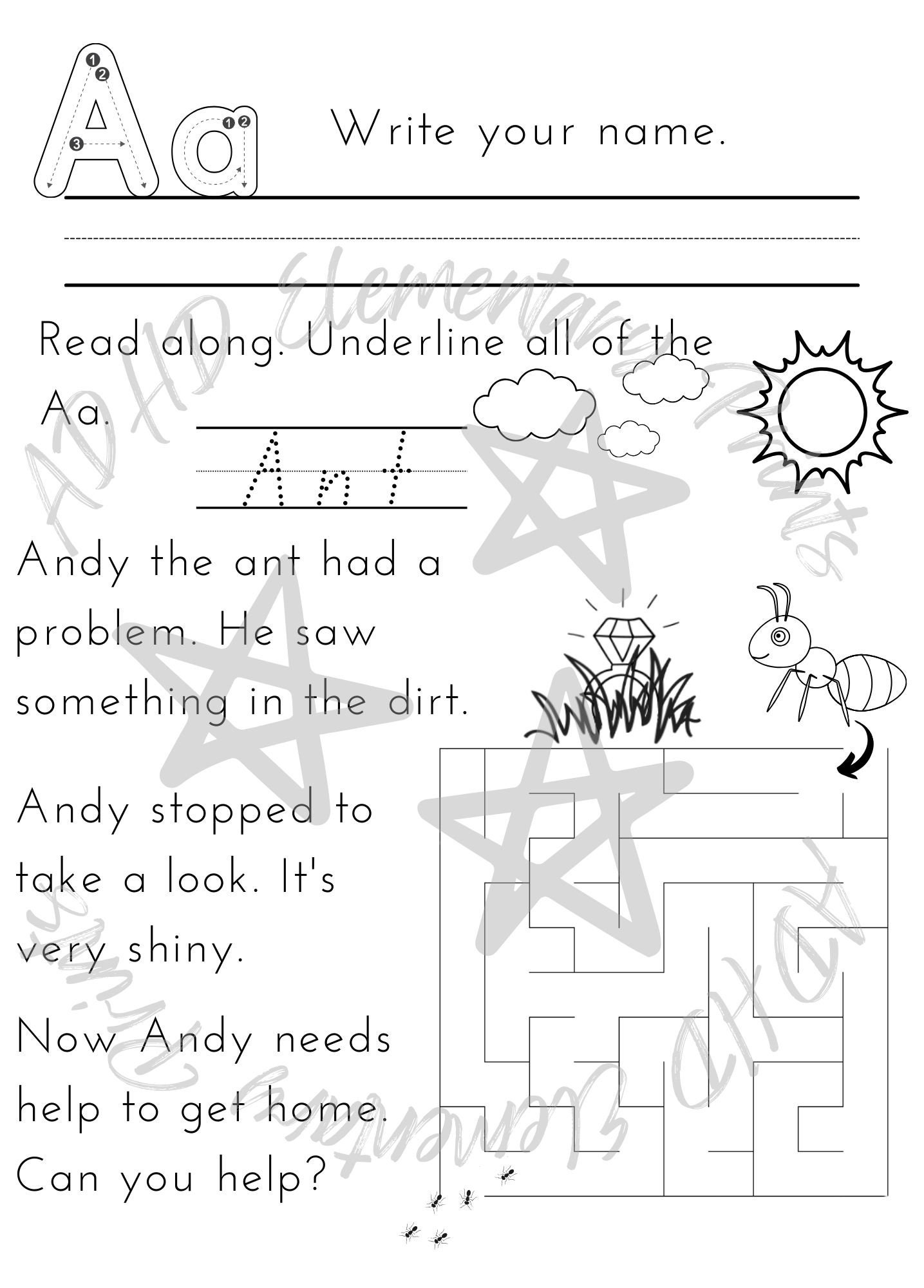 Pre-k & Kindergarten Alphabet Worksheets: Letter Sounds, 190 Activities ...