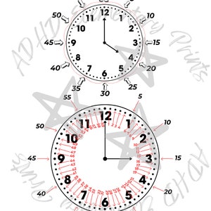 Telling Time 1st & 2nd Grade Math Worksheets Printable Includes Visual ...