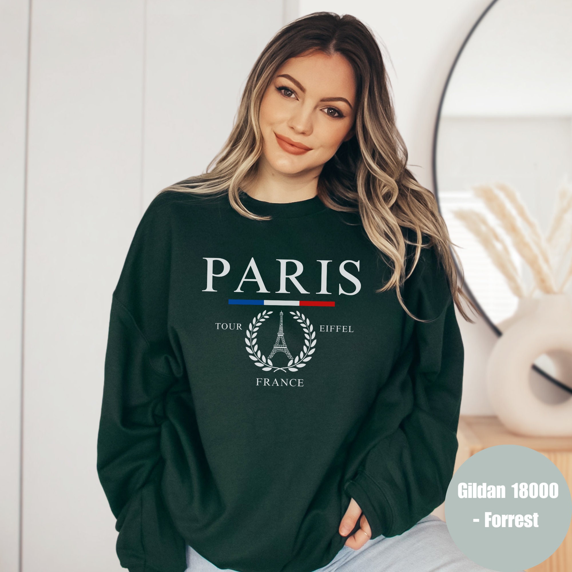 Paris France Sweatshirt, Travel to France Shirt, Eiffel Tower ...