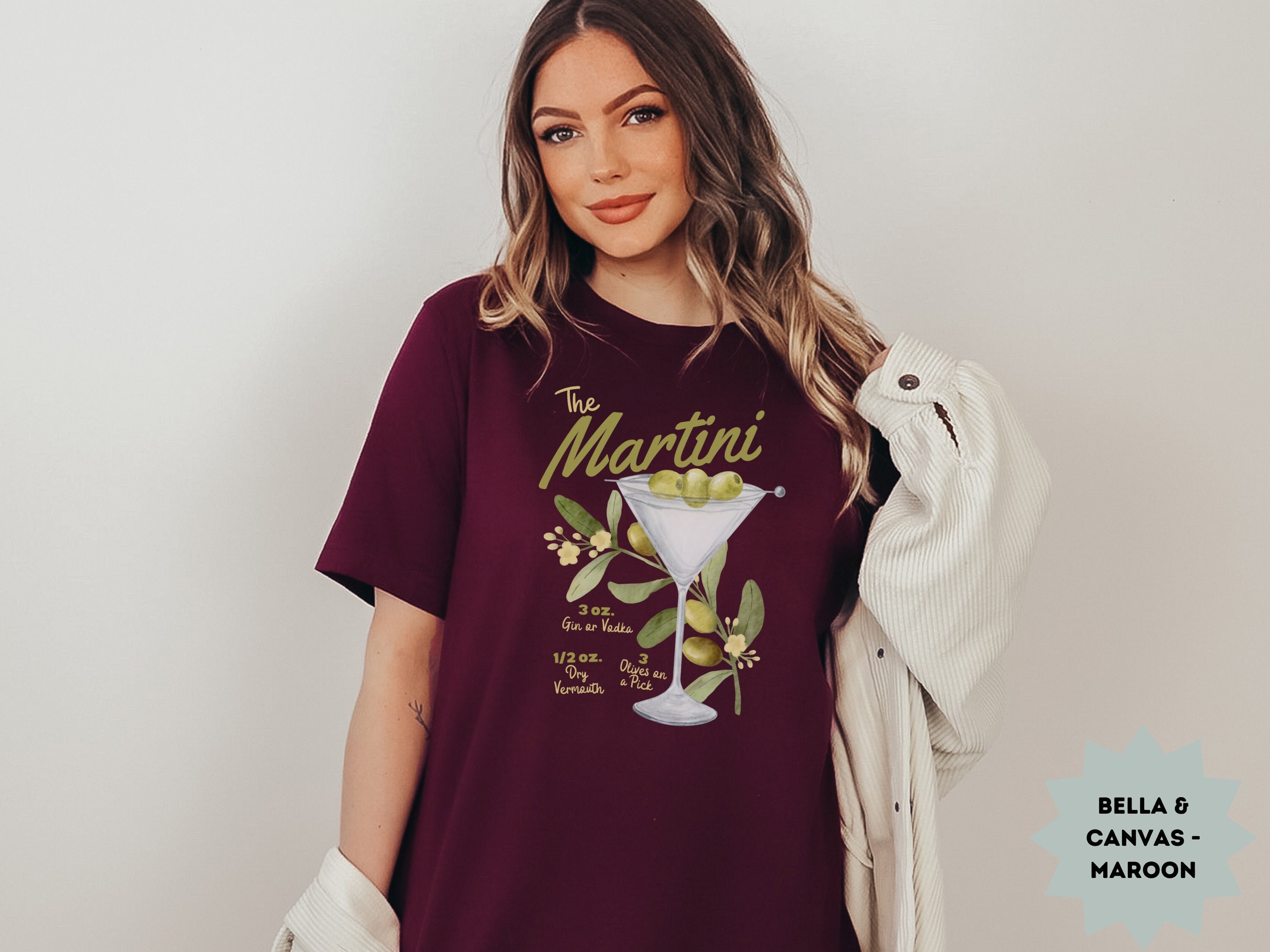 The Martini T-shirt, Retro Martini Shirt, Dirty Martini Tee, Vintage ...