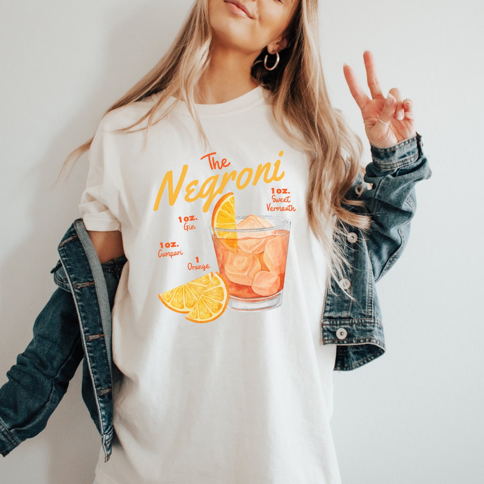 The Negroni T-shirt, Negroni Retro Inspired Shirt, Vintage Cocktail ...