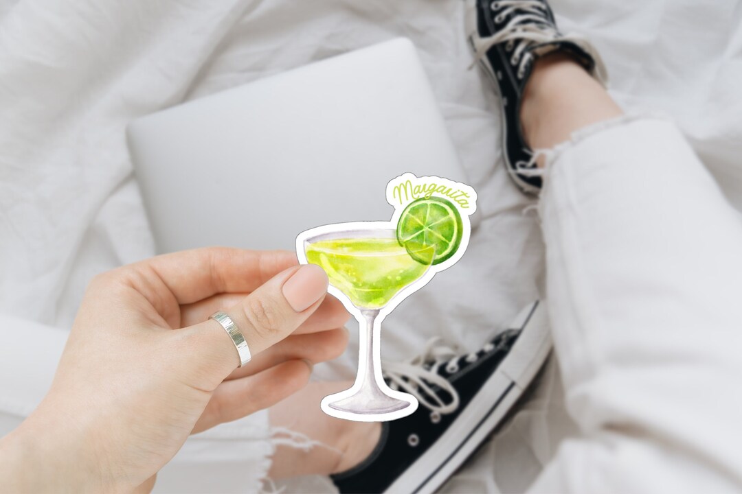 Margarita Sticker, Margarita Vinyl Sticker, Cocktail Sticker, Signature ...