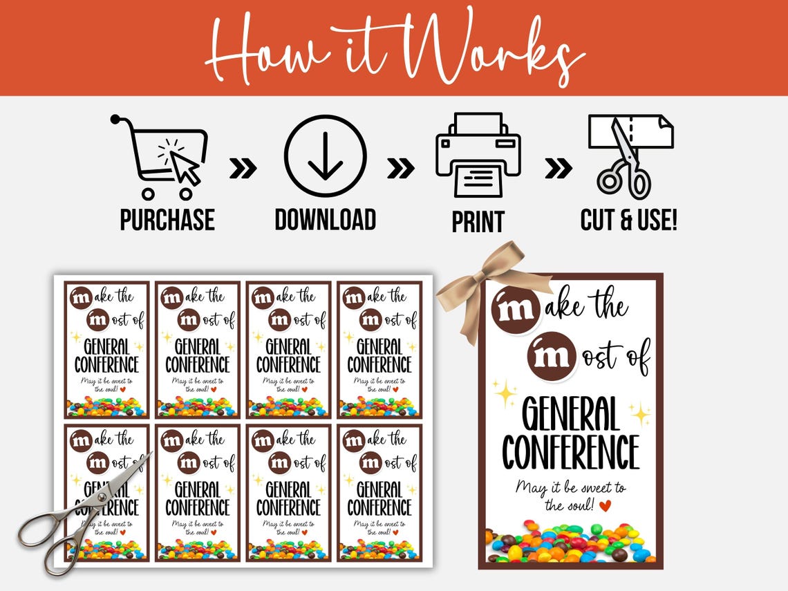 LDS Printable General Conference Treat Tag, General Conference Tag ...