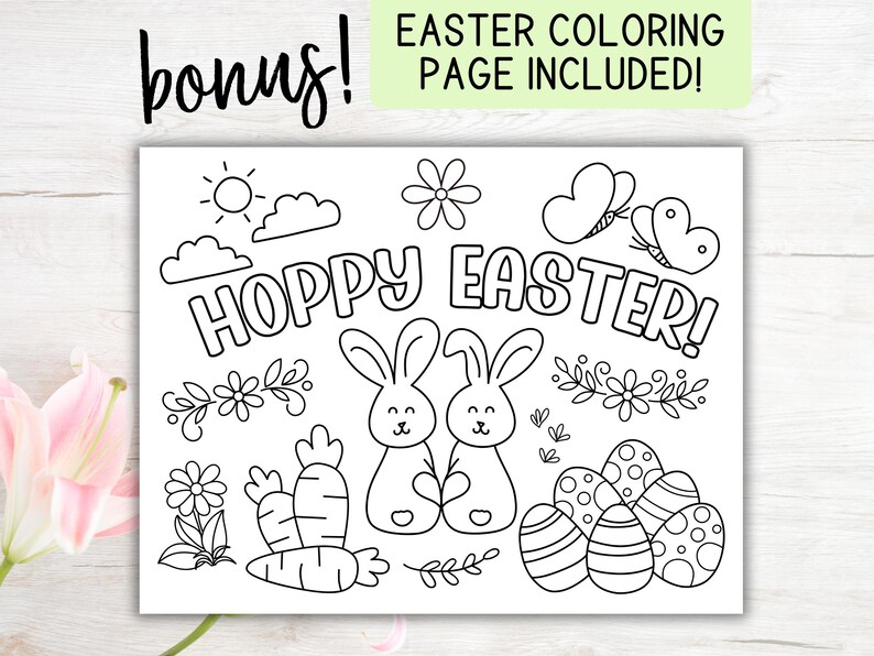 Easter Activity Placemat, Printable Kids Activity Sheet, Fun Easter ...
