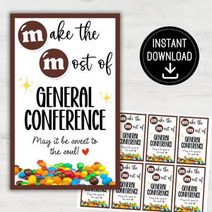 LDS Printable General Conference Treat Tag, General Conference Tag ...