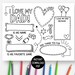 Fathers Day Gift, Kids Craft, I Love My Dad Printable Coloring Sheet ...