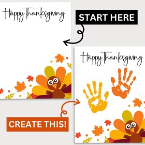 Thanksgiving Handprint Art Craft for Kids, Thanksgiving Craft ...