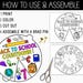 Back to School Spinner Wheel Coloring Craft, Fun and Interactive ...