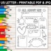 All About Me Printable, Back to School Worksheet Kids, Get to Know Me ...