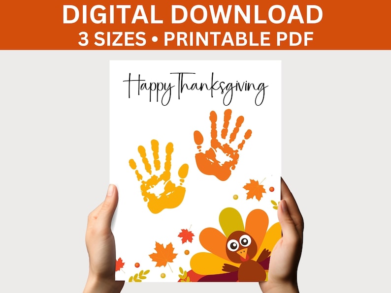 Thanksgiving Handprint Art Craft for Kids, Thanksgiving Craft ...