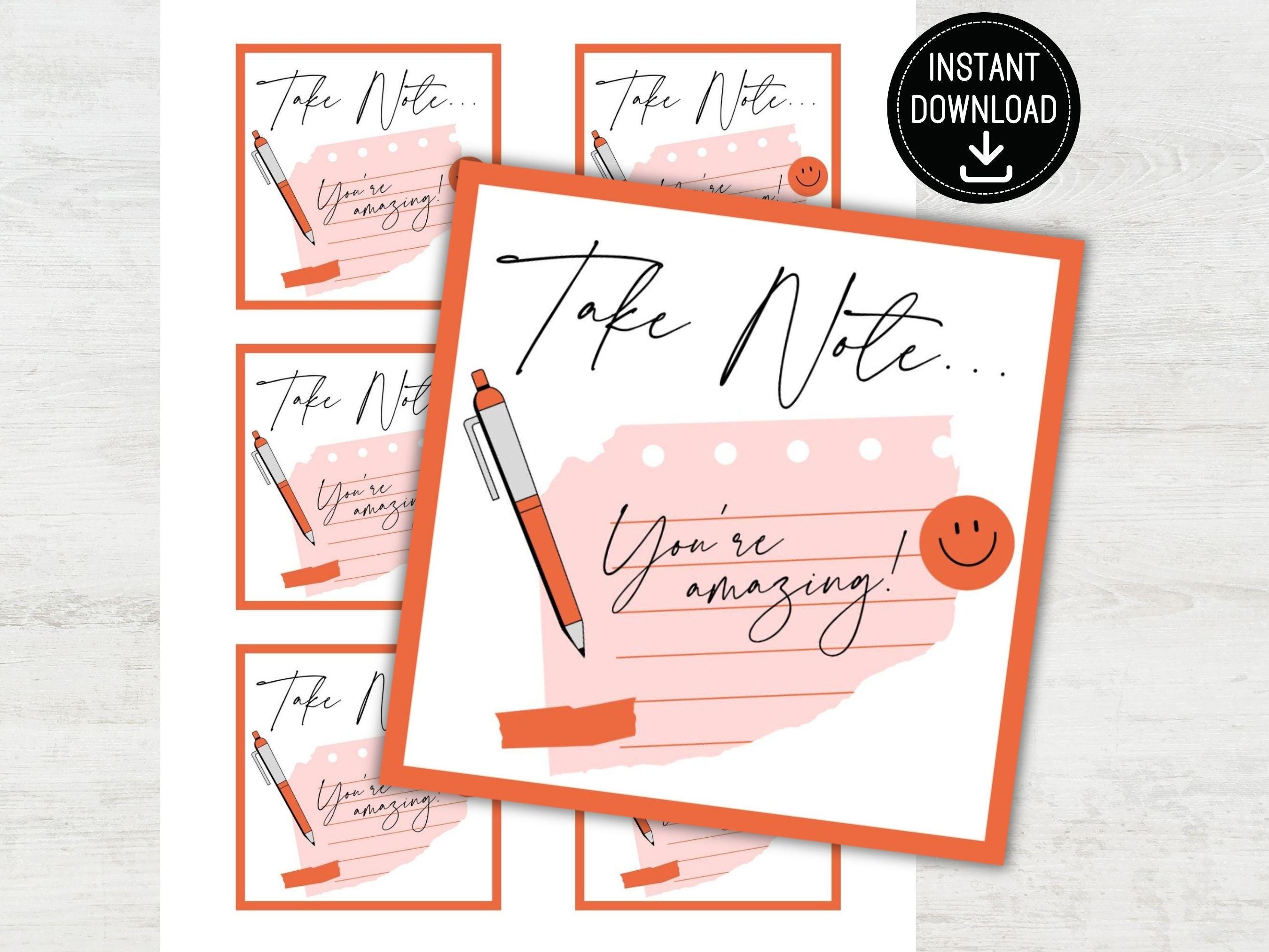 Printable Appreciation Tag, Teacher Gift Tag, Staff Appreciation ...