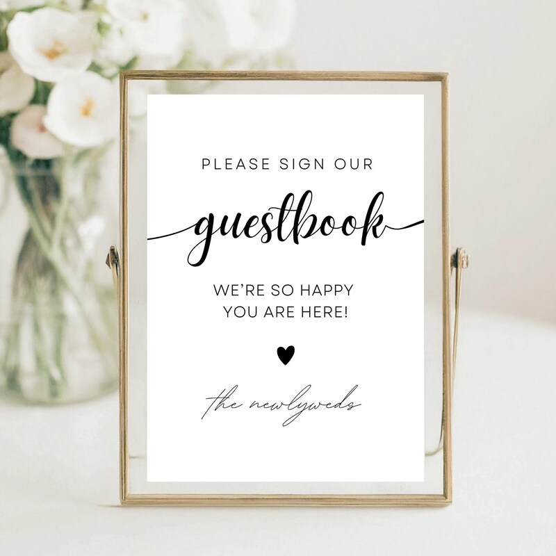 Guest Book Sign - Etsy