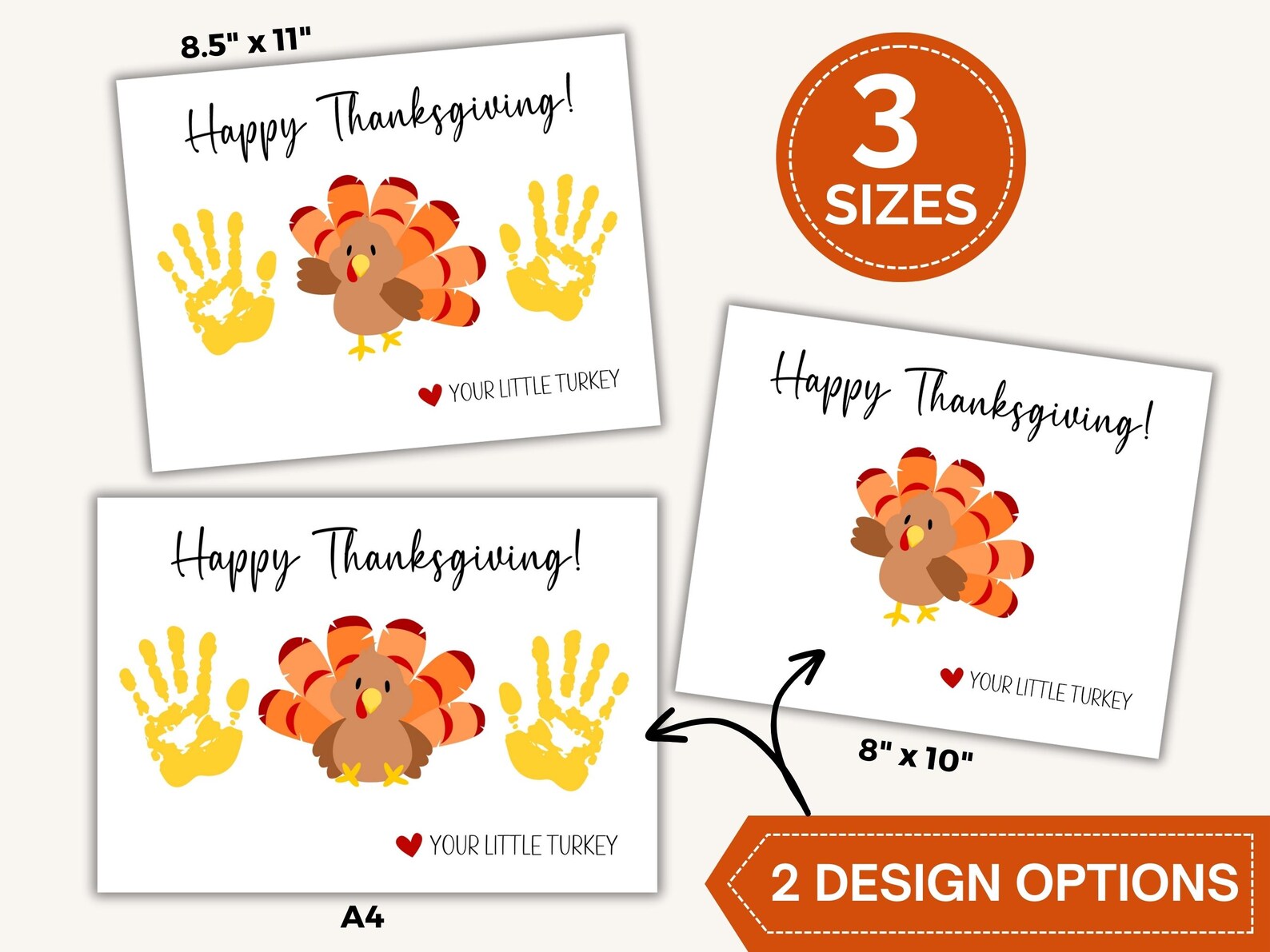 Thanksgiving Handprint Art Craft, Kids Handprint Craft, Preschool Craft ...
