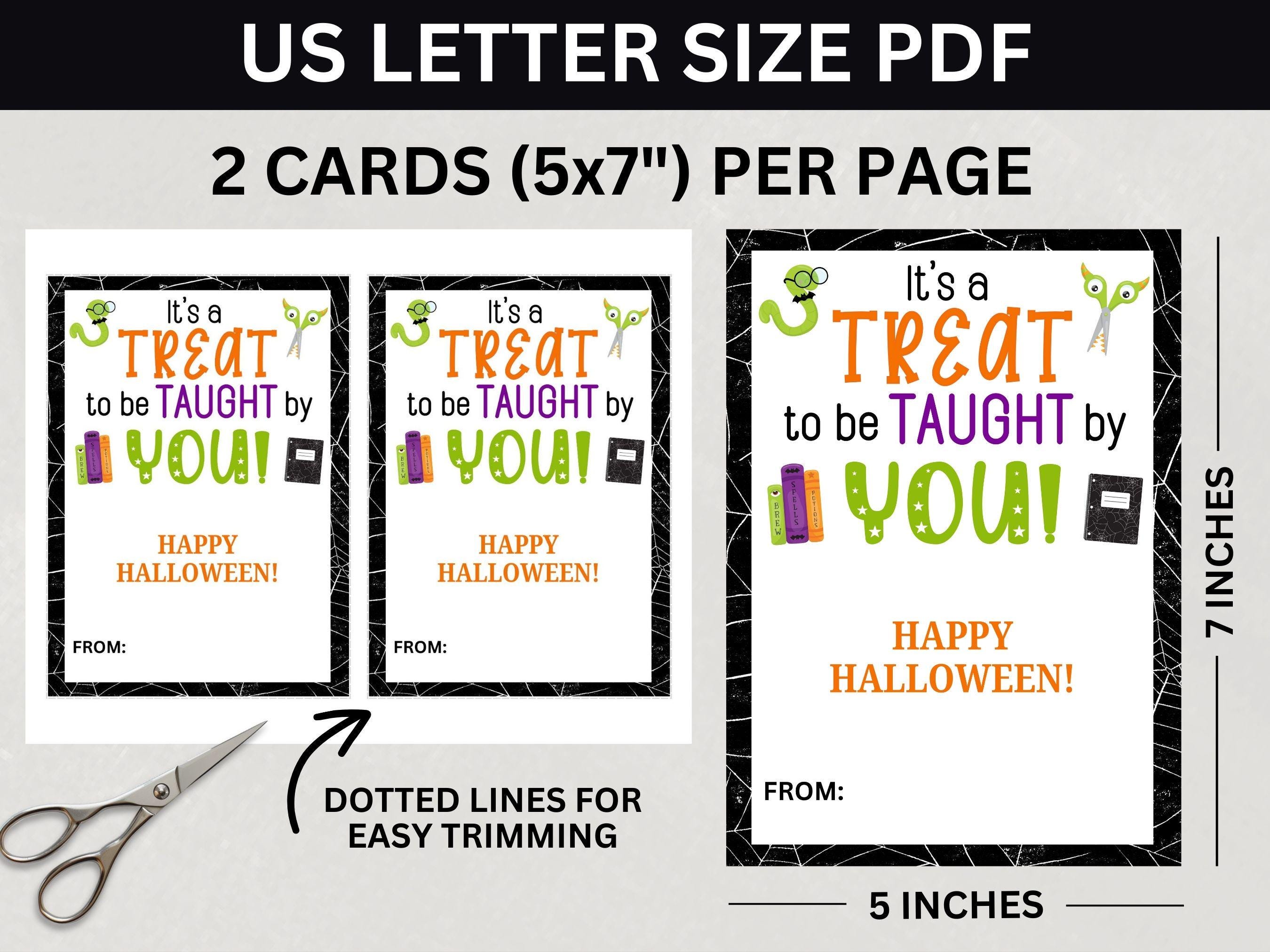 Editable Halloween Gift Card Holder, Personalized Gift Card Tag ...