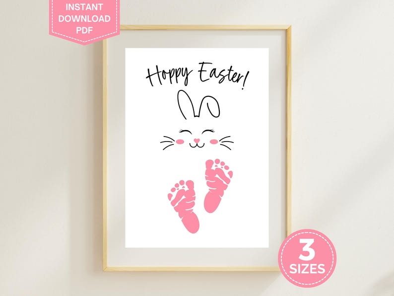 Easter Handprint Craft for Kids, Footprint Holiday Activity, DIY ...