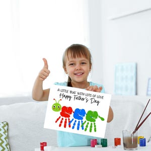 Father's Day Handprint Craft, Printable Father's Day Activity, DIY Gift ...