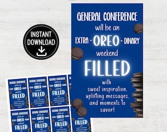 General Conference Treat Tag, Gummy Bear Tag, General Conference ...