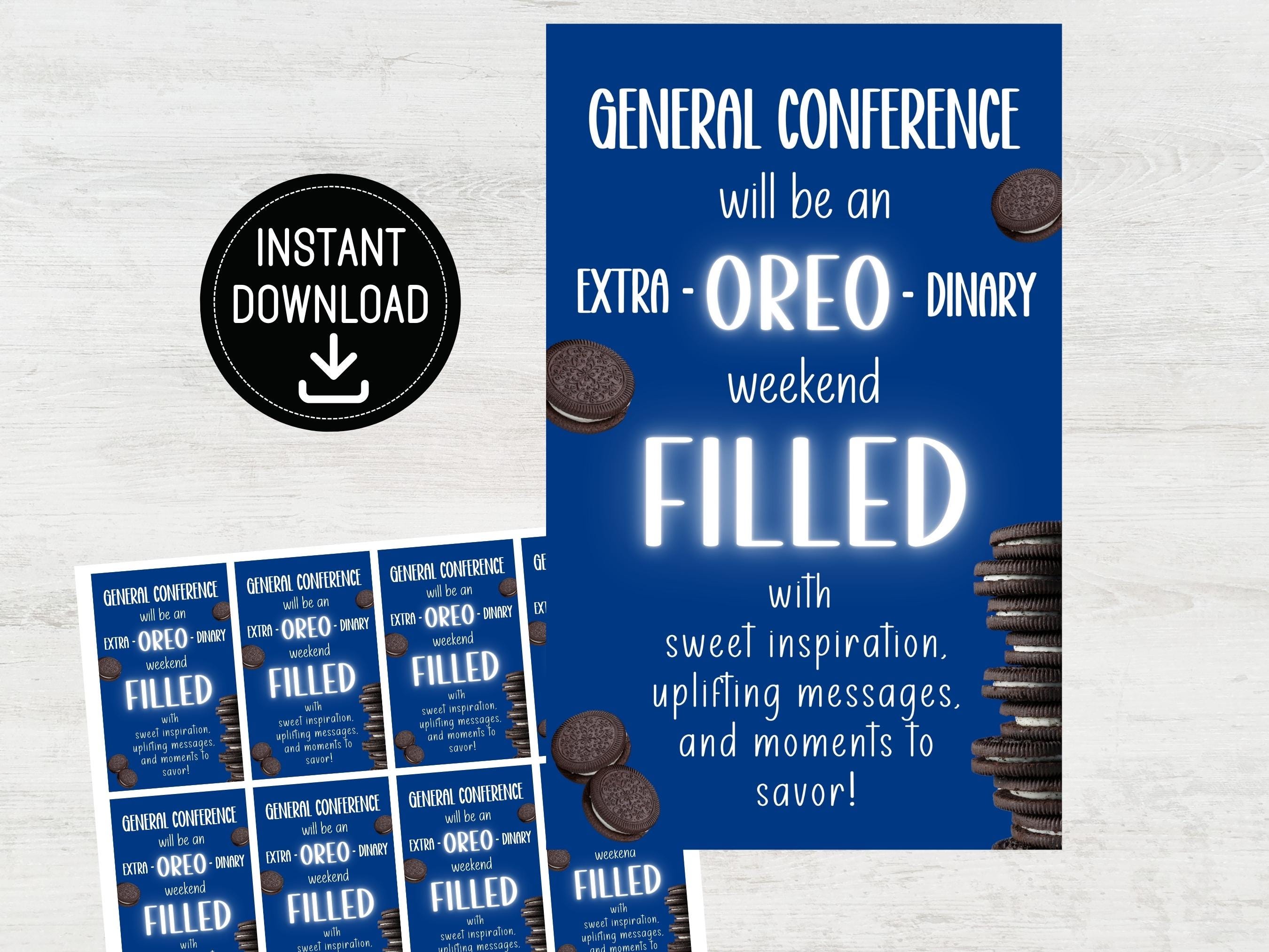 LDS Printable General Conference Treat Tag, General Conference Tag ...